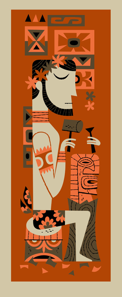 The Tiki Scene Print Set – DerekArt