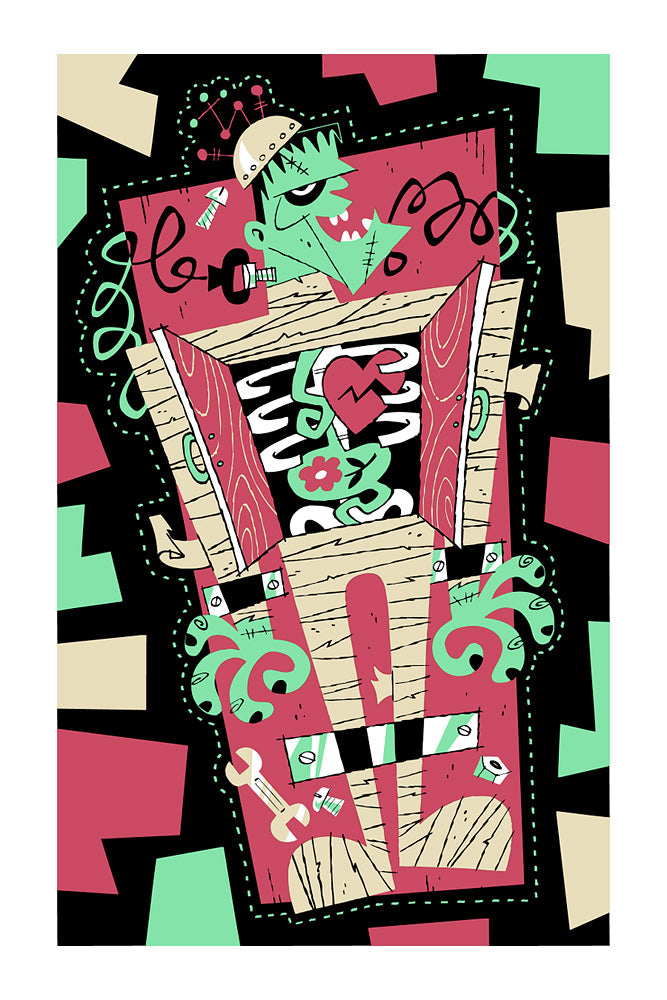 Boris Art Serigraph (Glowing Ink) – DerekArt