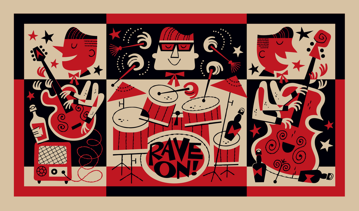 Rave On Art Print – DerekArt